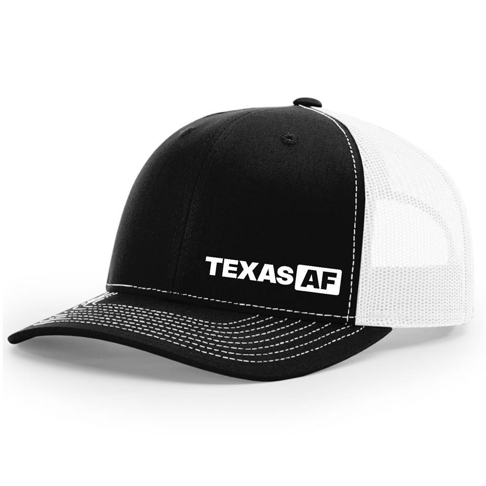 TEXAS AF cap (black/white Richardson 112) – Texas Peeps Hat Co.